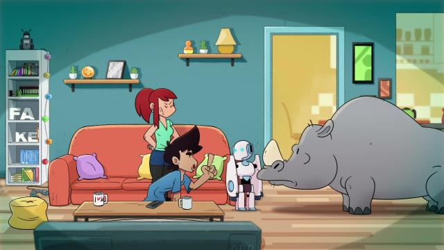 Roger et ses humains - Saison 2 - Épisode 18 : Rhinocéros - streaming ... Roger et ses humains - Saison 2 - Épisode 18 : Rhinocéros - streaming ...